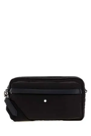 Montblanc 25cm Fabric Crossbody Handbag With Silver-tone Hardware - White