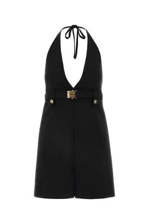 Miu Miu Stretch Wool Dress - Black