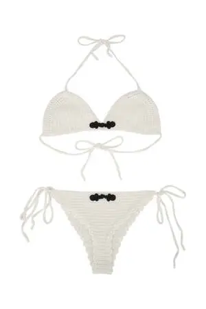 THE GARMENT Crochet Plunge Bikini - Cream