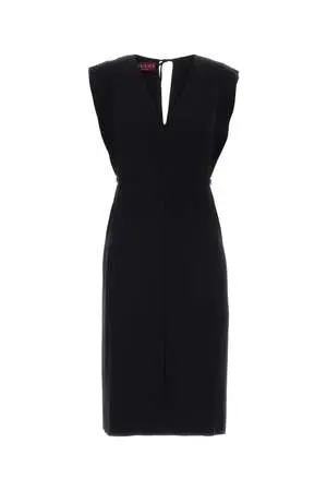 Gucci Sculpted Crepe Dress - Black