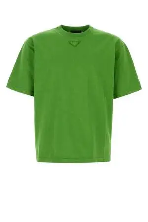 Prada Cotton Crewneck T-shirt For - Green