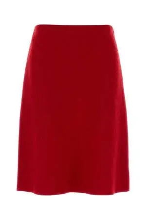 Miu Miu Flannel Wool Mini Skirt