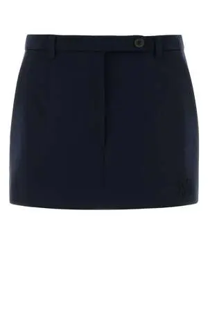 Miu Miu Navy Stretch T-shirt Mini Skirt