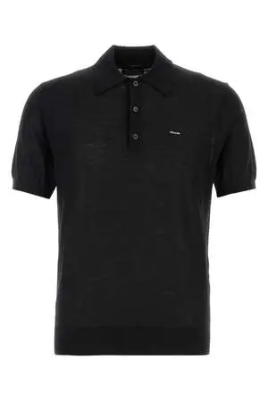 Prada Wool Polo Shirt - Black