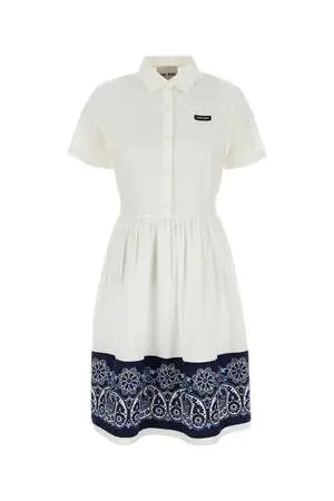 Miu Miu Cotton-linen Blend Shirt Dress