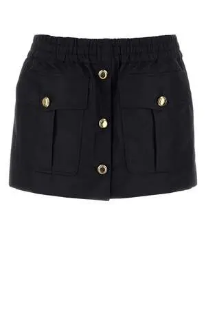 Miu Miu Nylon Mini Skirt With Viscose Lining