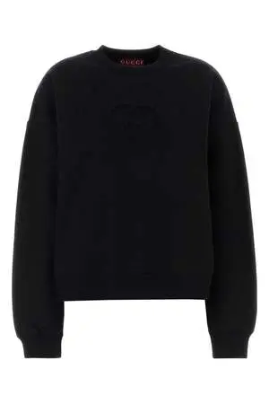 Gucci Cotton Oversize Sweatshirt For - Black