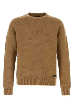 Prada Biscuit Virgin Wool Sweater - Camel