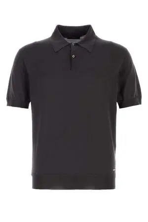 Prada Recycled Silk Polo Shirt For - Brown