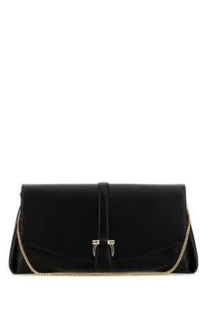 FERRAGAMO Calf Leather Crossbody Handbag - Black