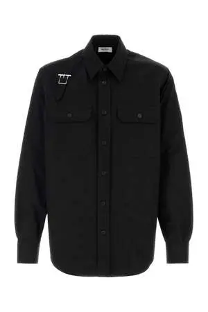Alexander McQueen Poplin Shirt For - Black