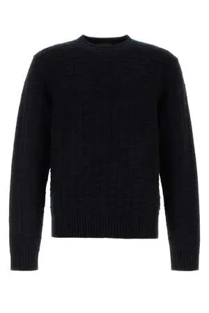 Prada Midnight Wool And Cashmere Blend Sweater - Blue