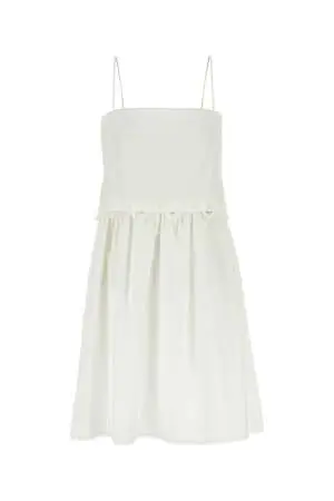 MIU MIU Miu Miu Cotton Poplin Mini Dress With Belt