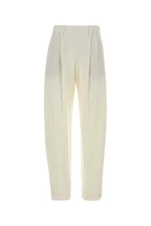 Brunello Cucinelli Silk Crepe Tailored Pants