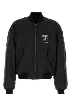 Balenciaga X Automobili Lamborghini Nylon Bomber Jacket With Silk Padding