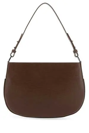 By Far Issa Shoulder Handbag, 32 Cm Width - Brown