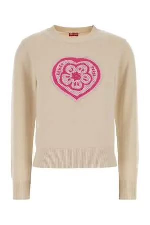 Kenzo Heart Flower" Cotton-blend Crewneck Sweater