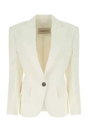 Alexandre Vauthier Stretch Viscose Blend Blazer - White