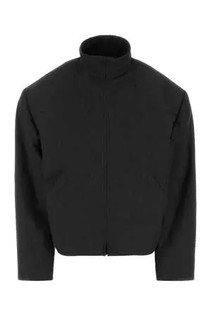 Balenciaga Slate Linen-blend Zip-up Jacket