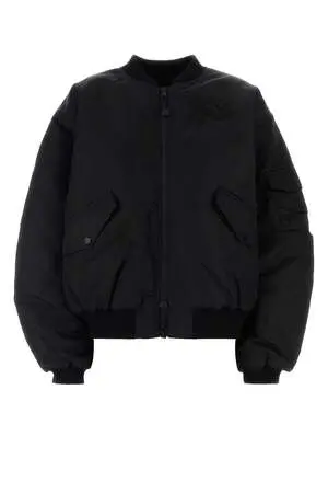 Cecilie Bahnsen Nylon Bomber Jacket With Cupro Lining - Black