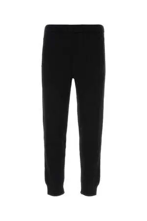 Prada Wool-cashmere Blend Tailored Pants - Black