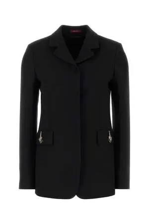 Gucci Silk-wool Cady Blazer With Embellished Pockets