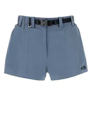 Prada Belted Canvas Shorts
