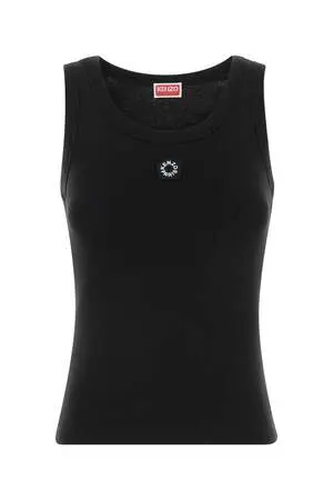 Kenzo Stretch Cotton Tank Top - Black