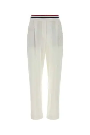 Brunello Cucinelli Cotton Blend Joggers With Stretch - White