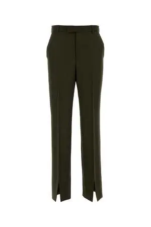 Gucci Wool Blend Trousers With Mohair Texture