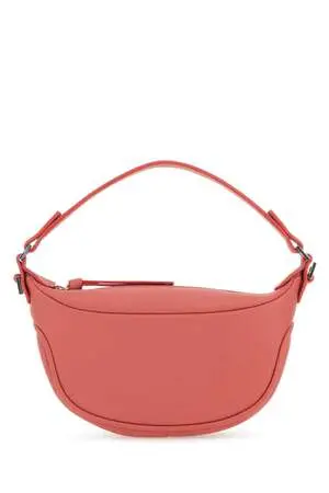 By Far Salmon Leather Mini Ami Handbag 16cm - Pink