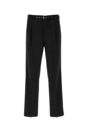 Prada Virgin Wool Tailored Pants For - Black