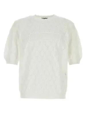 MAGLIANO Cotton Crochet Sweater - White