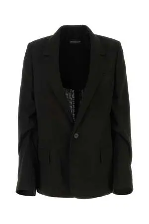 ANN DEMEULEMEESTER Renske Cotton Blazer - Black