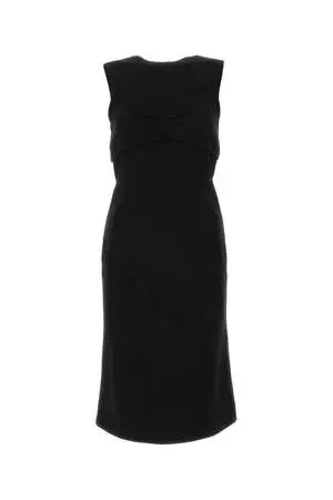 Sportmax Mirto Stretch Polyester Dress - Black