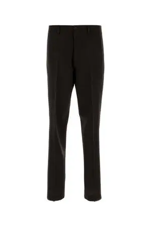 Prada Virgin Wool Trousers - Brown