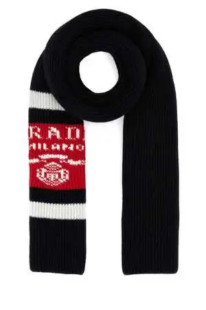 Prada Cashmere Scarf For - Black
