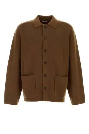 Le Kasha Le Kasha Men's Organic Cashmere Cardigan Brown