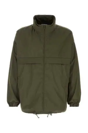 Saint Laurent Polyester Windbreaker Jacket For - Green