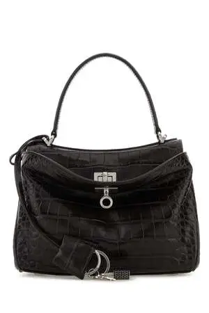 Balenciaga Mini Rodeo Leather Handbag With Shoulder Strap - Brown