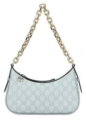 Gucci Canvas Gg Emblem Shoulder Handbag 24 Cm X 16.5 Cm X 5.5 Cm - Printed