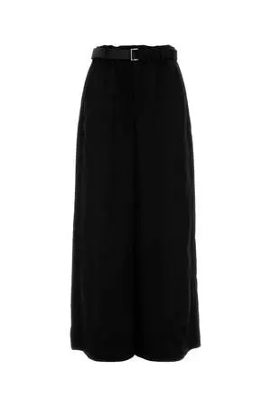 Sacai Wide-leg Wool Trousers