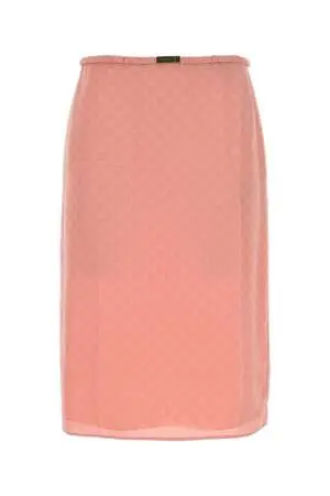 Gucci Inspired Gg Silk Mini Skirt For