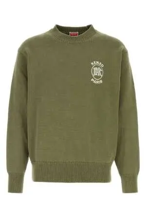 Kenzo K" Logo Crewneck Cotton Sweater