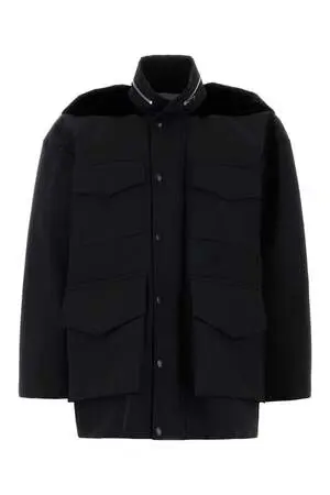 Sacai Oversize Grosgrain Jacket With Velvet Yoke