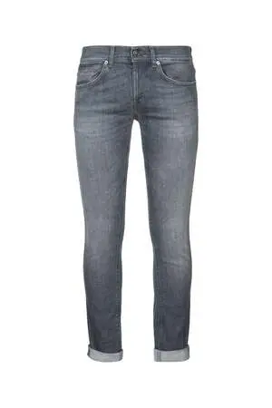 DONDUP George Slim Jeans In Gots Organic Cotton Blend - Grigio