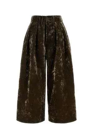 UMA WANG Velvet Wide-leg Trousers