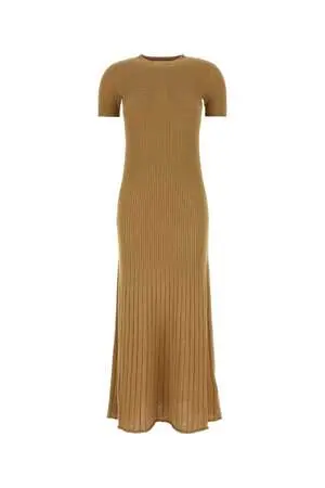 Max Mara Silk-blend Europa Dress - Camel