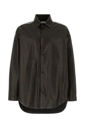 Fear Of God Style Nappa Leather Oversize Shirt For