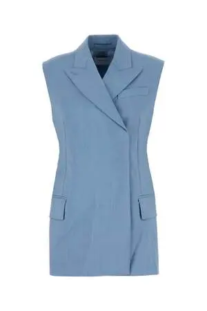 Sportmax Wool-blend Vest - Light Blue